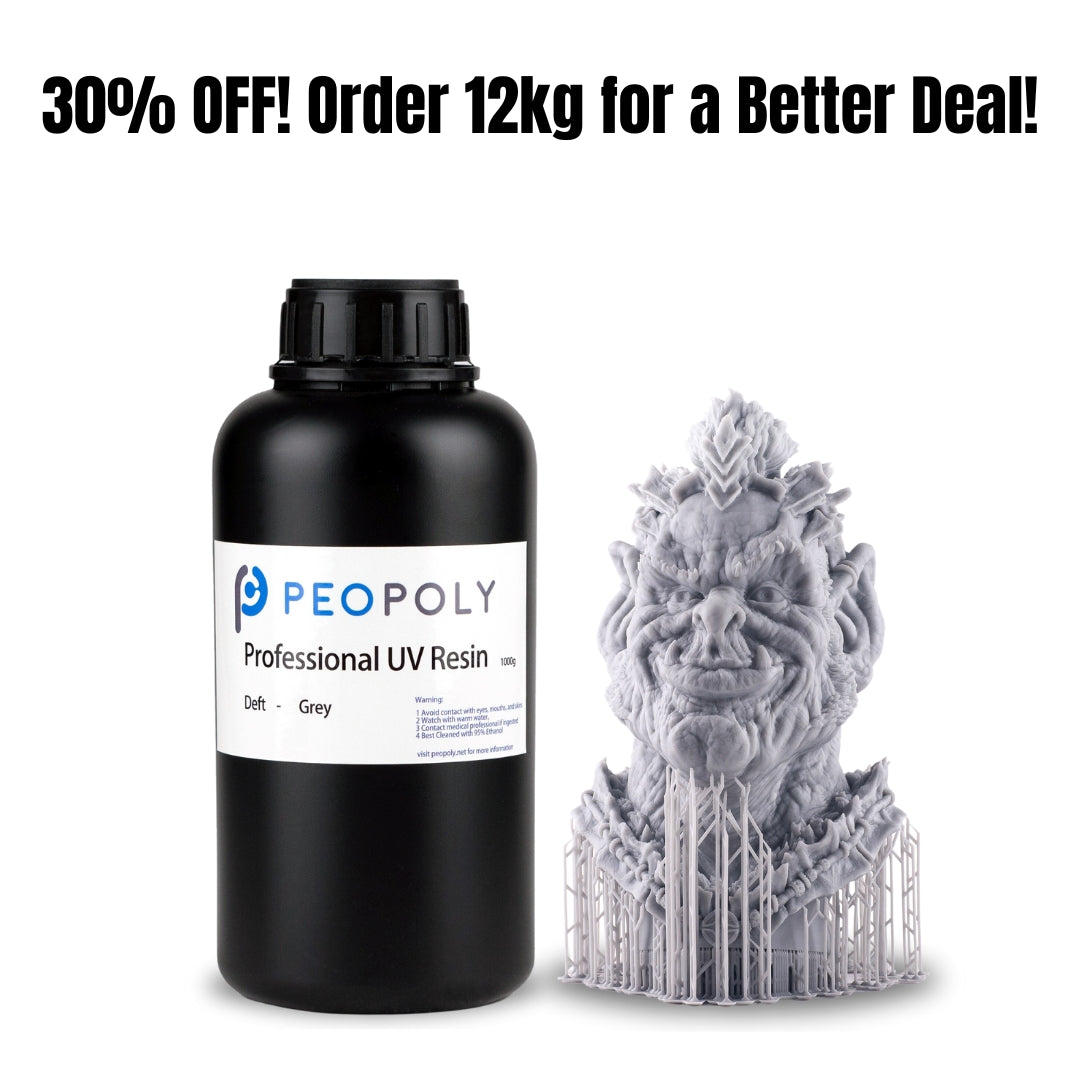 Peopoly Resin For 3D printing (1kg) - Ideal for Engineering Resin, Desktop Models and Tough ...