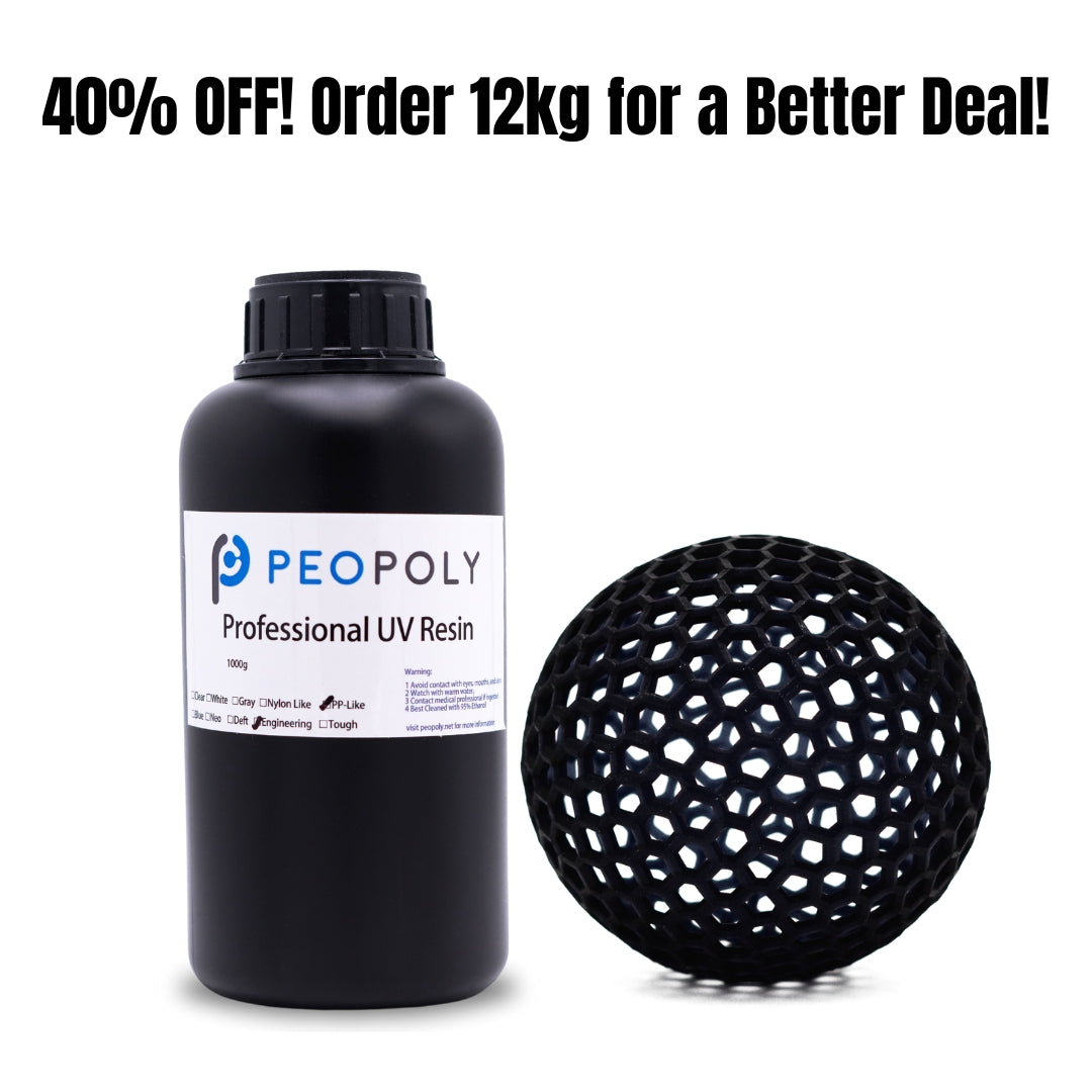 Peopoly PP-Like Engineering Resin (1kg) - Ideal for Durable, Flexible ...