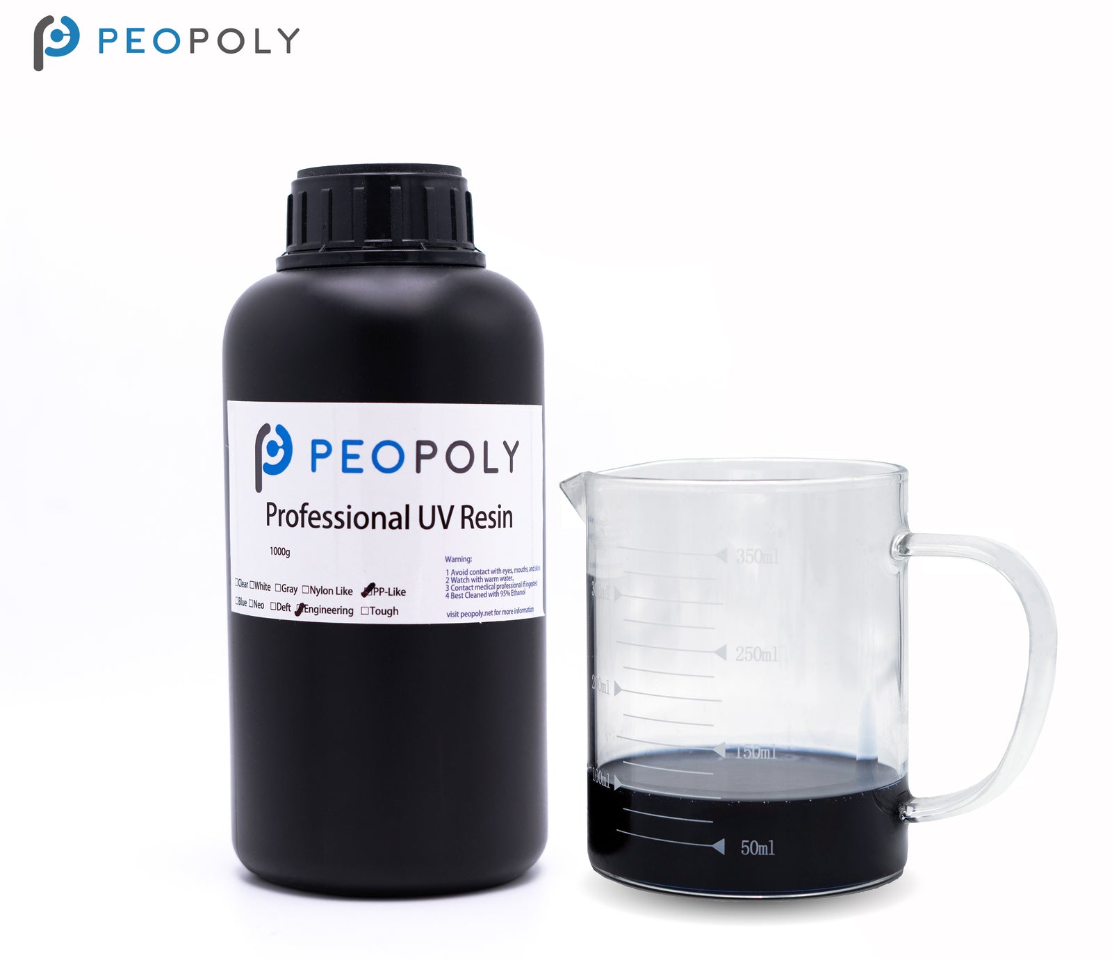 Peopoly PP-Like Engineering Resin (1kg) - Ideal for Durable, Flexible ...